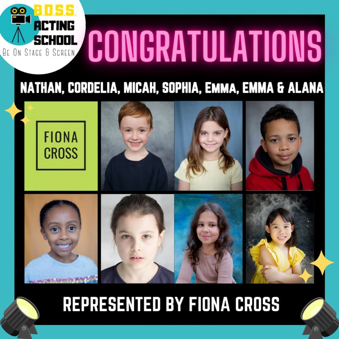 B.O.S.S. students signed to top agency FIONA CROSS MANAGEMENT - Boss ...